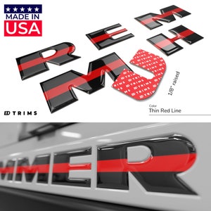 Domed 3D Raised Letters Inserts Compatible With Hummer H2 TAILGATE - Etsy