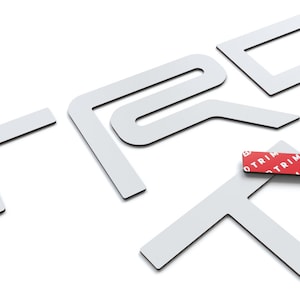 Domed 3D Raised Letters Inserts Compatible With TRD Pro Skid Plate ...