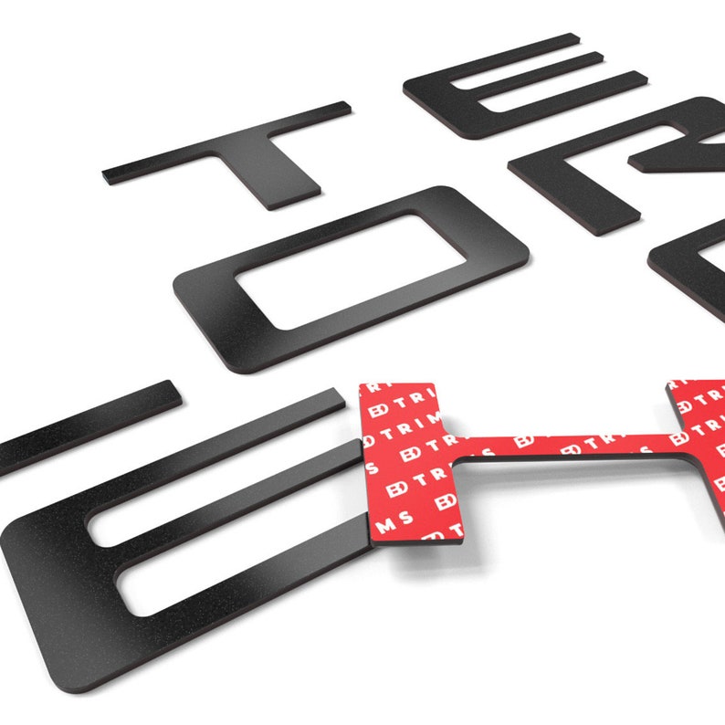 Raised Plastic Tailgate Letters Inserts Decals Compatible With ...