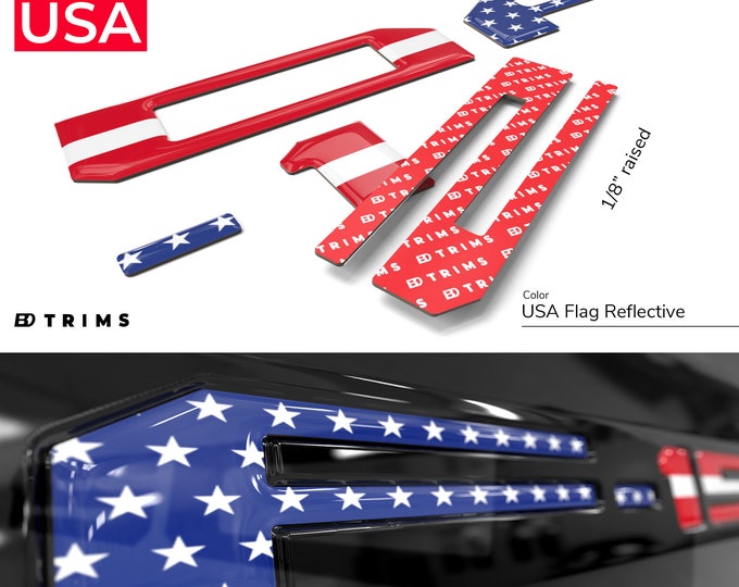 Domed 3D Raised Letters Inserts Compatible With F-150 2021-2023 ...