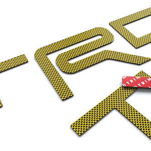 Domed 3D Raised Letters Inserts Compatible With TRD Pro Skid Plate ...