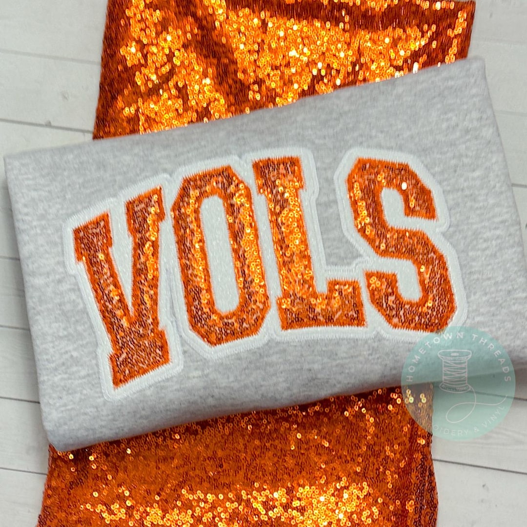 VOLS Sequins Appliqué Sweatshirt_ University of TENNESSEE Sweatshirt ...