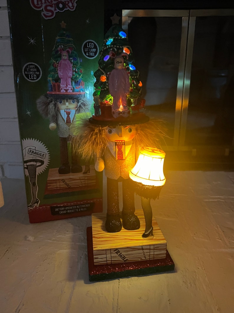 Super Fun Light up 15 A Christmas Story Kurt Adler Ralphie Leg Lamp ...
