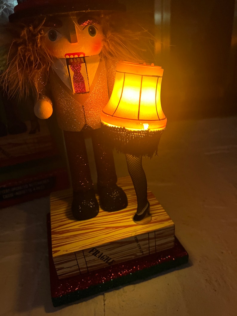 Super Fun Light up 15 A Christmas Story Kurt Adler Ralphie Leg Lamp ...