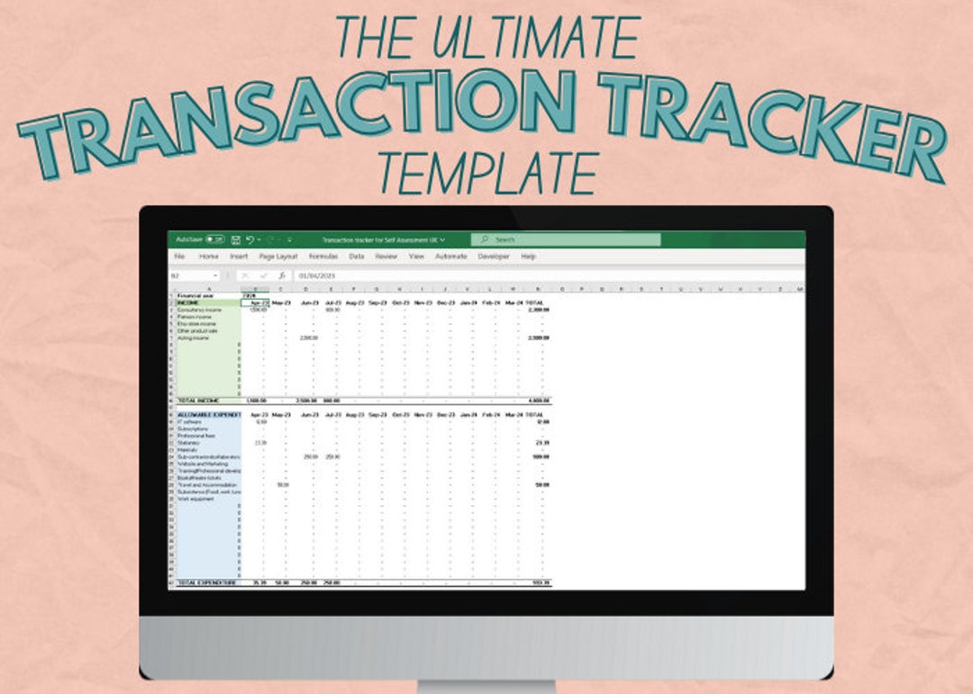 Self-employed / Freelancer EASY Expense and Income Tracker for Self ...