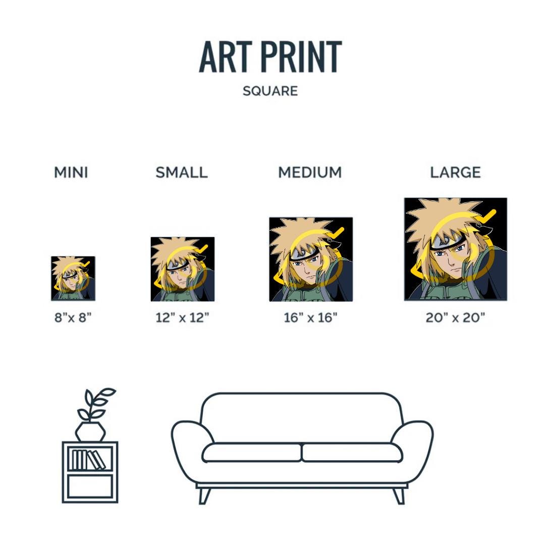 Naruto Shippuden Minato Anime Poster Manga Art Print Minato Fanart Wall ...