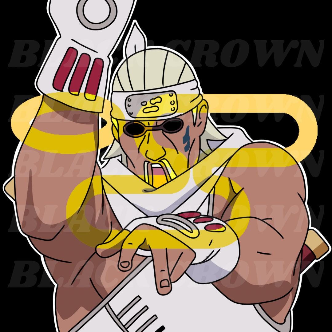 Naruto Shippuden Killer B Anime Poster Manga Art Print Killer B Fanart ...