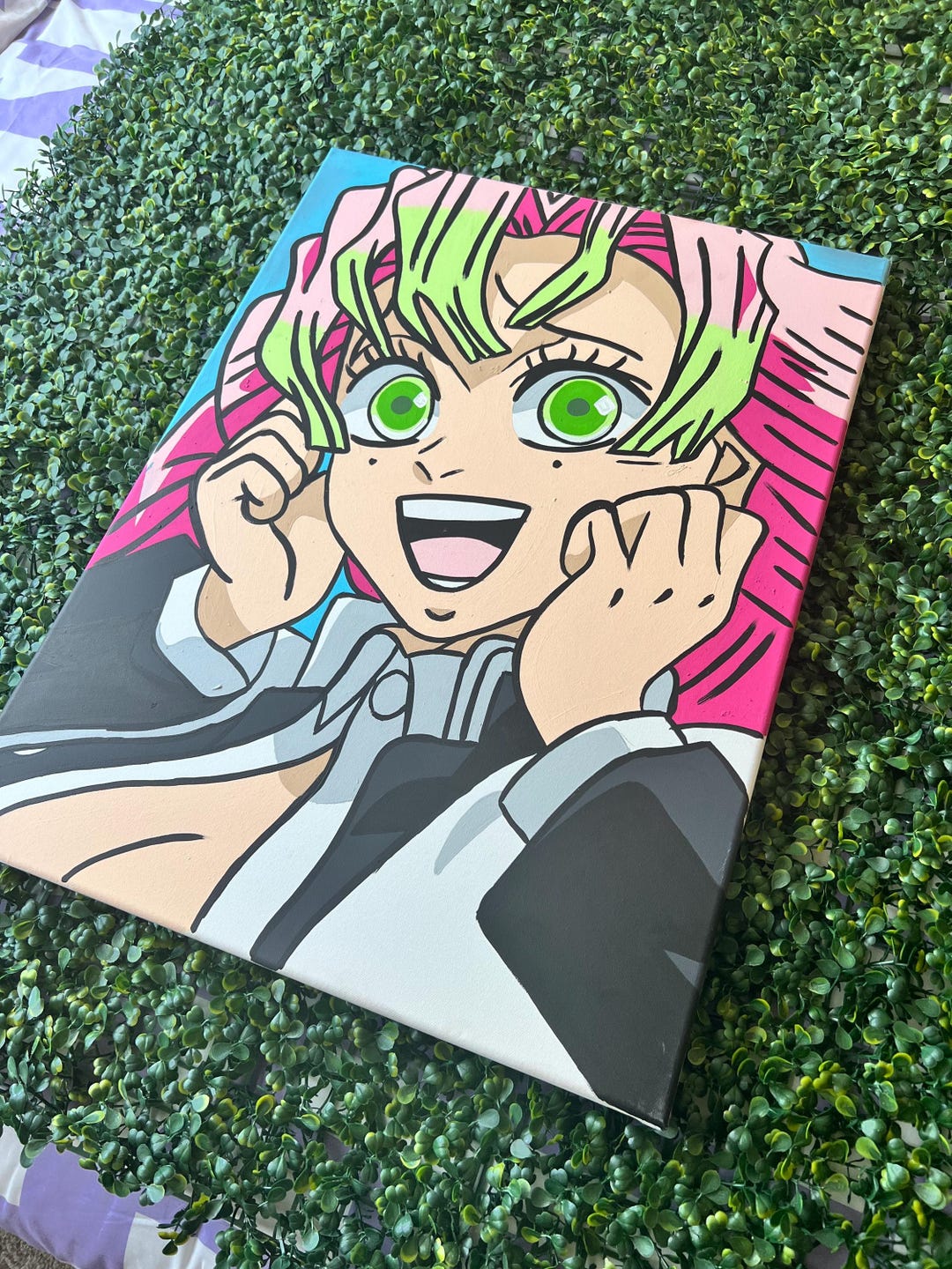 Demon Slayer Wall Art: Mitsuri Love Hashira - Etsy