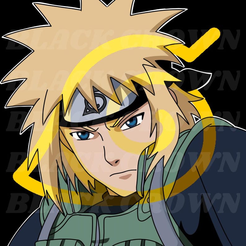 Naruto Shippuden Minato Anime Poster Manga Art Print Minato Fanart Wall ...
