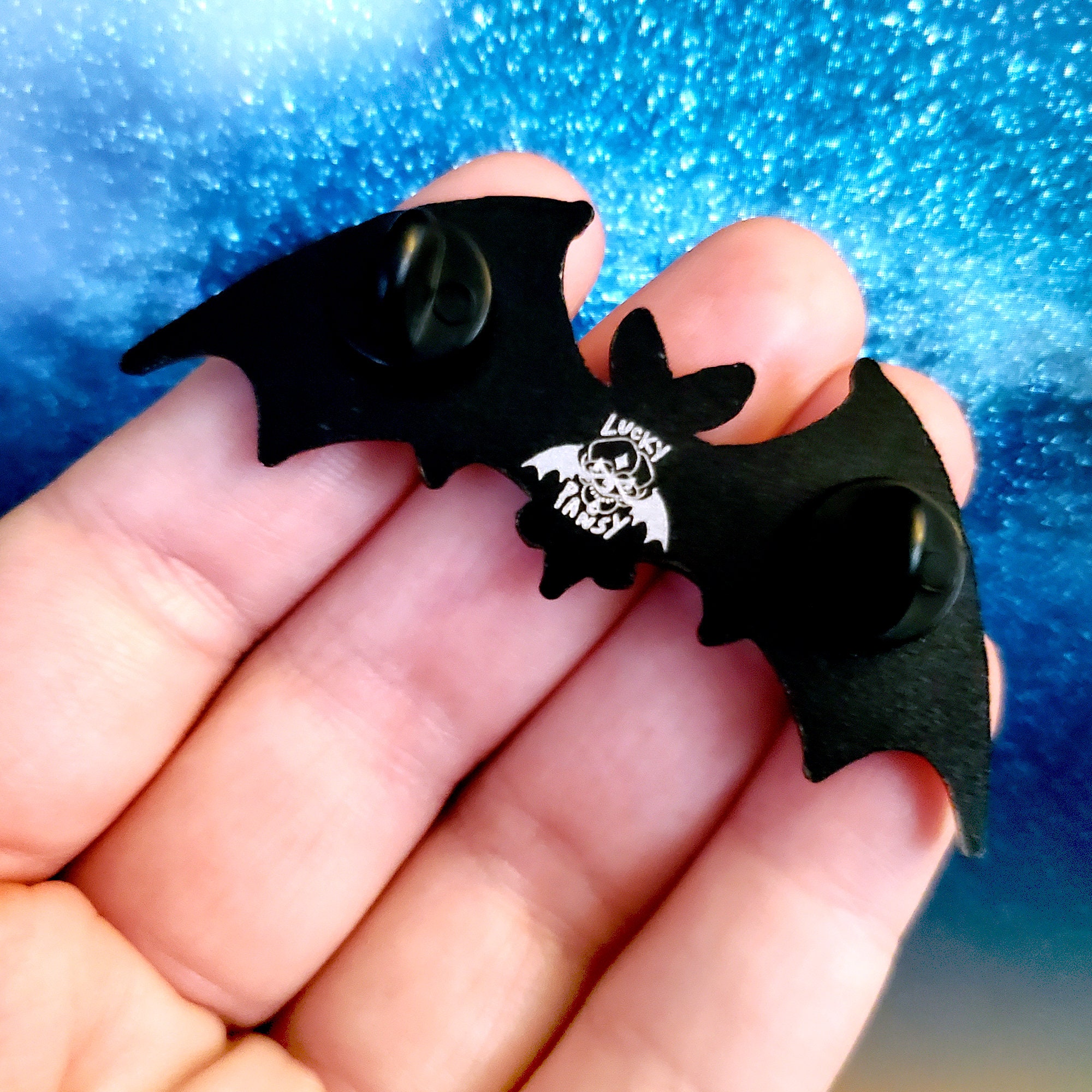 FOLK FRIENDS: Bat Enamel Pin Folk Art Critters - Etsy