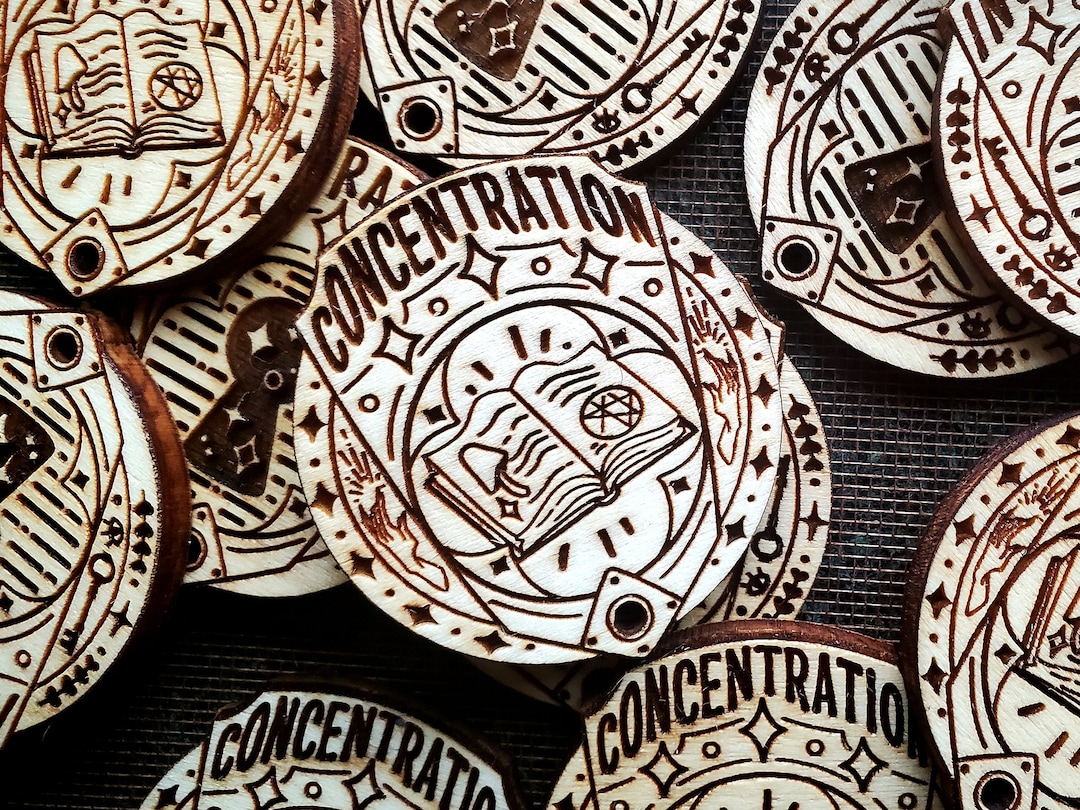 Concentration Token | Inventory Tracker for TTRPG, DND, D&D, Rpg ...