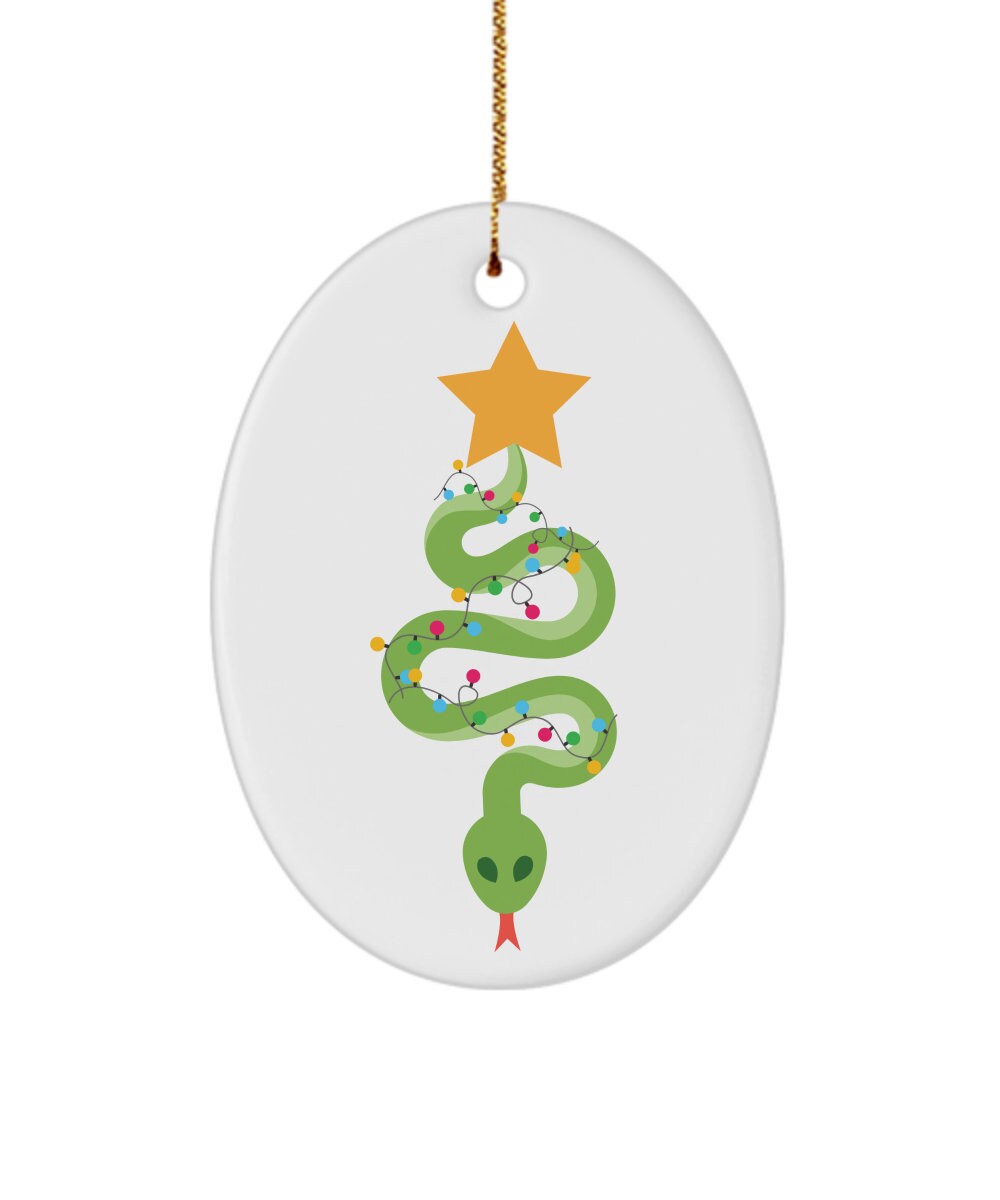 Cute Snake Christmas Tree Ornament - Snake Ornament - Reptile Ornament ...