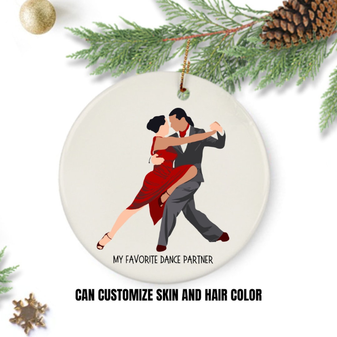 Dancing Couple Christmas Ornament - Dance Partner Gift - Ballroom ...
