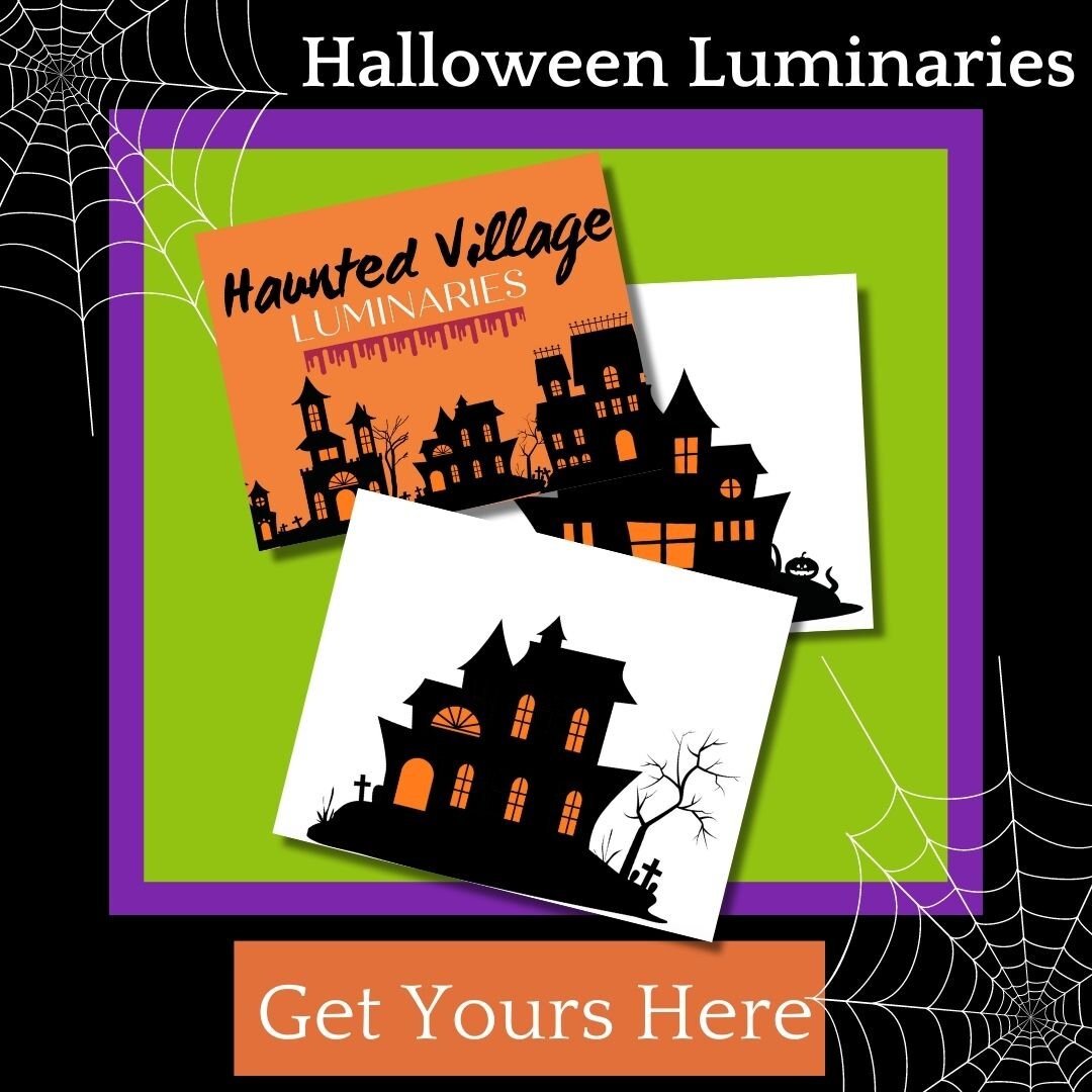 Printable Halloween Luminaries, Printable Luminaries, Printable ...