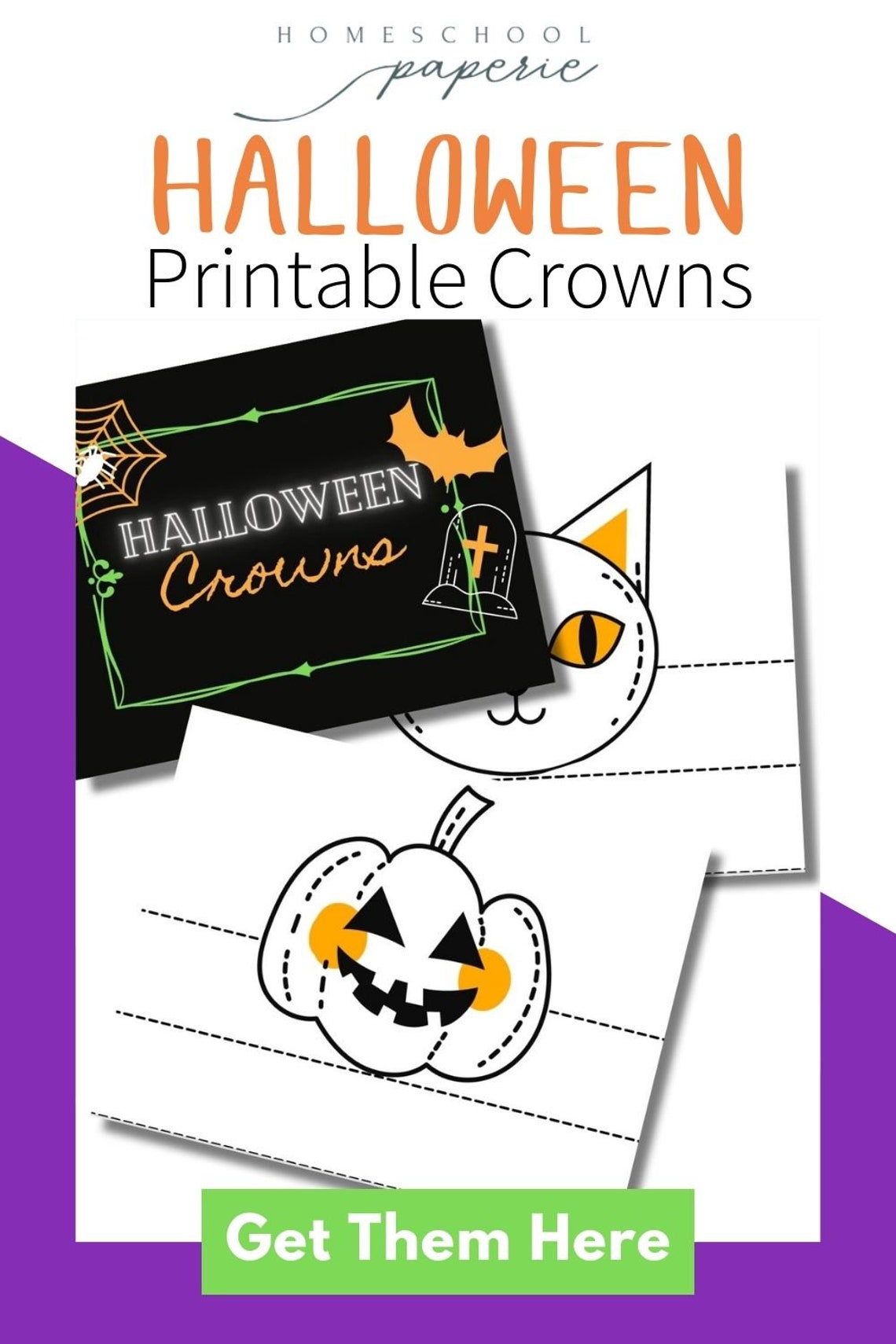 Printable Halloween Headbands, Printable Halloween Crowns, Halloween ...