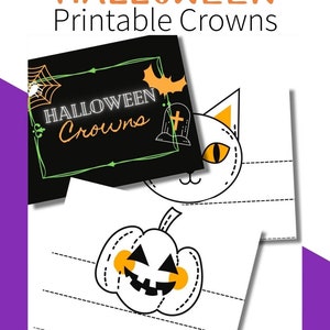 Printable Halloween Headbands, Printable Halloween Crowns, Halloween ...