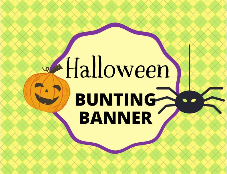 Printable Halloween Banner, Halloween Banner, Halloween Bunting ...