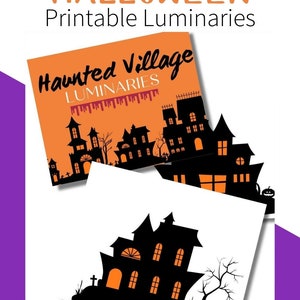 Printable Halloween Luminaries, Printable Luminaries, Printable ...