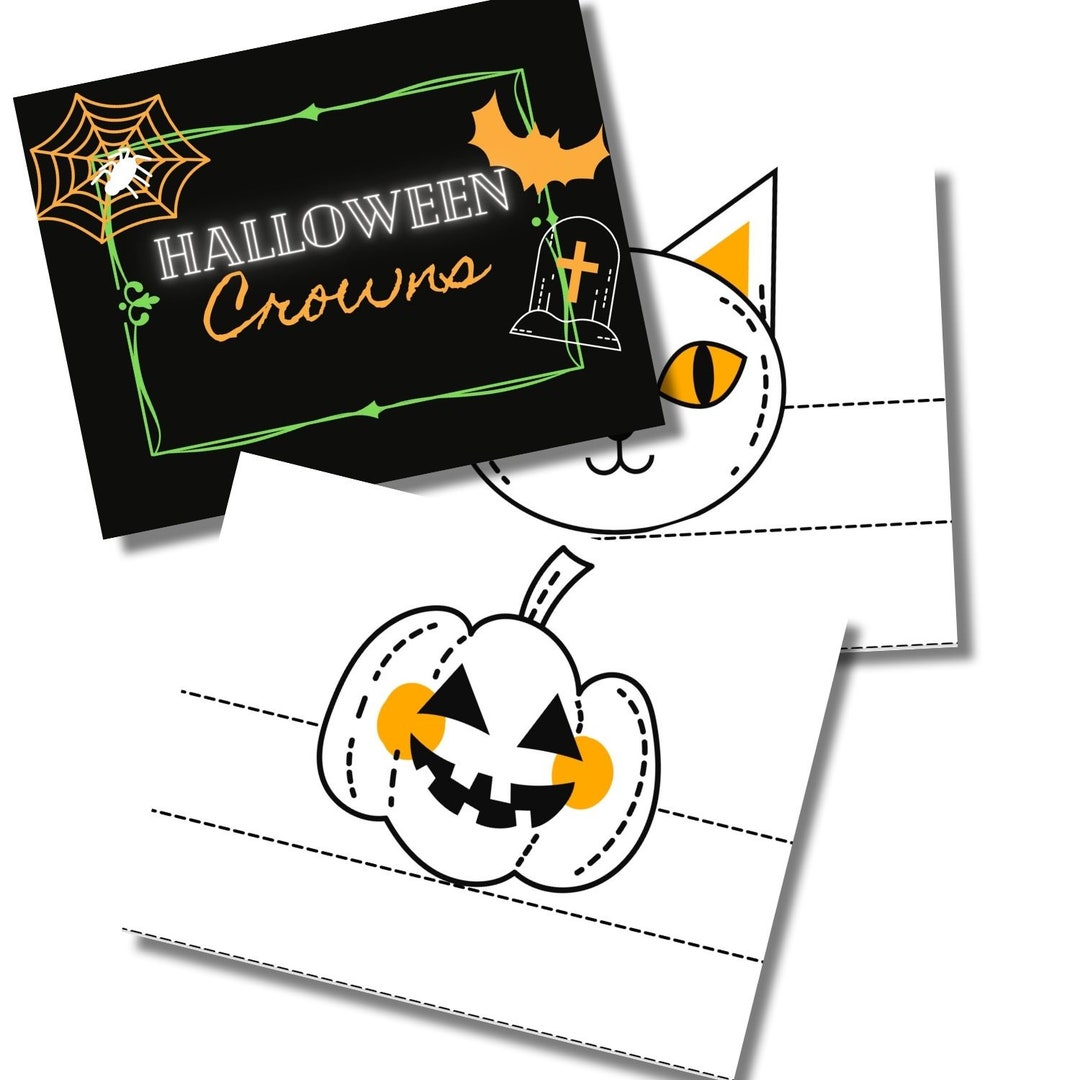 Printable Halloween Headbands, Printable Halloween Crowns, Halloween ...