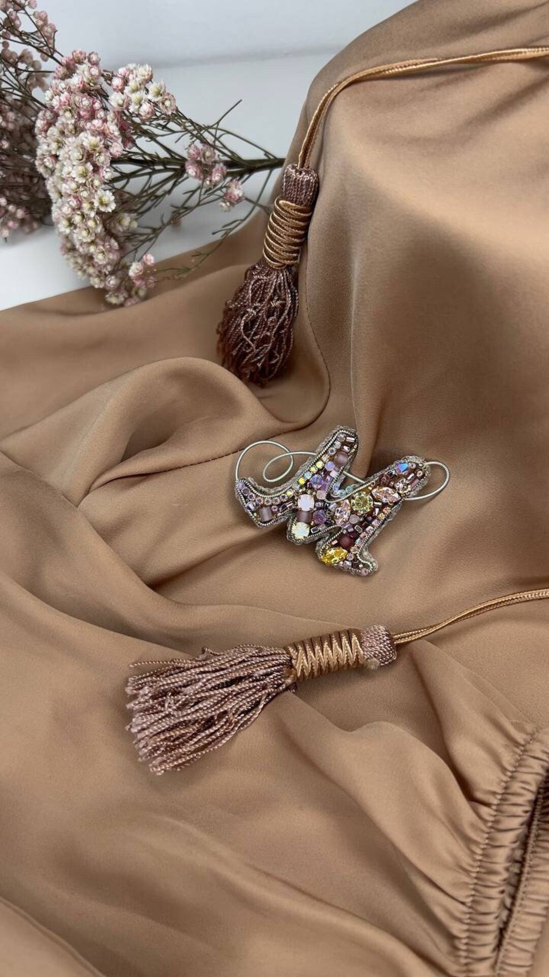 Letter Brooch, Letter M,letter of Name,embroidered Letter,gift Brooch ...