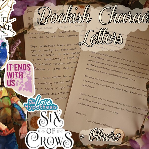 Character Letters - Etsy