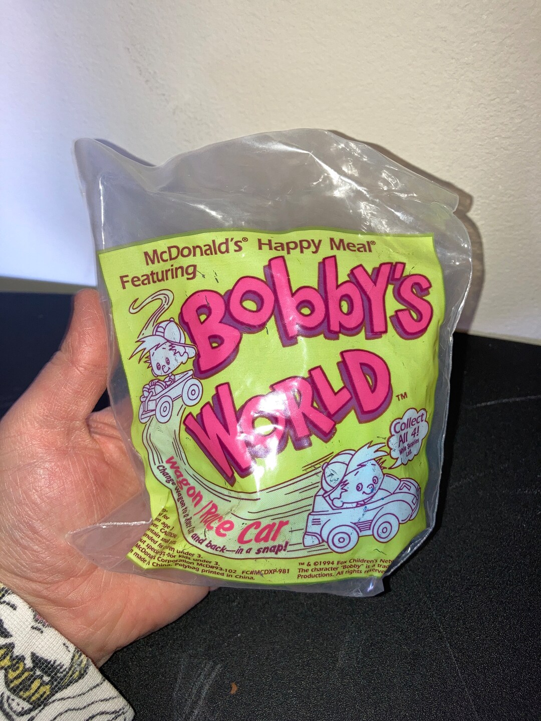 Vintage 1994 Mcdonald's Bobby's World "wagon/race Car" Happy Meal Toy ...