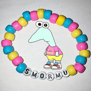 Handmade Adult Swim Smiling Friends Inspired Pony Bead Bracelets Kandi ...