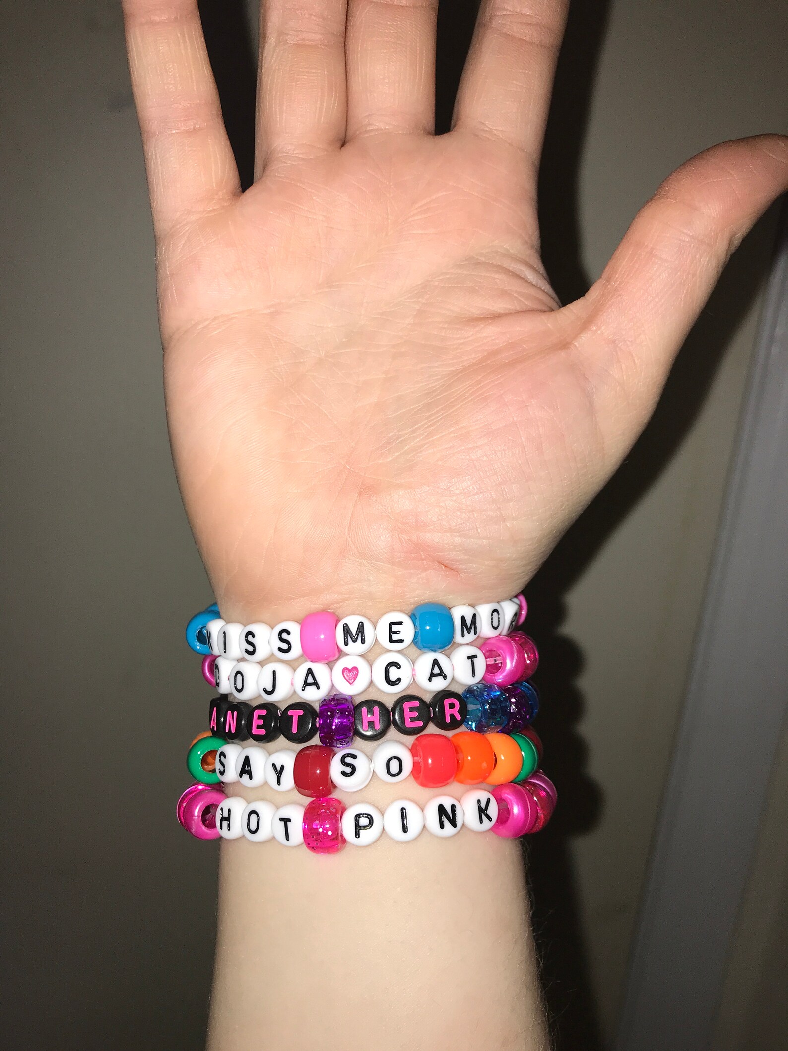 Doja Cat Inspired Pony Bead Bracelets Rapper Hip Hop Musician - Etsy