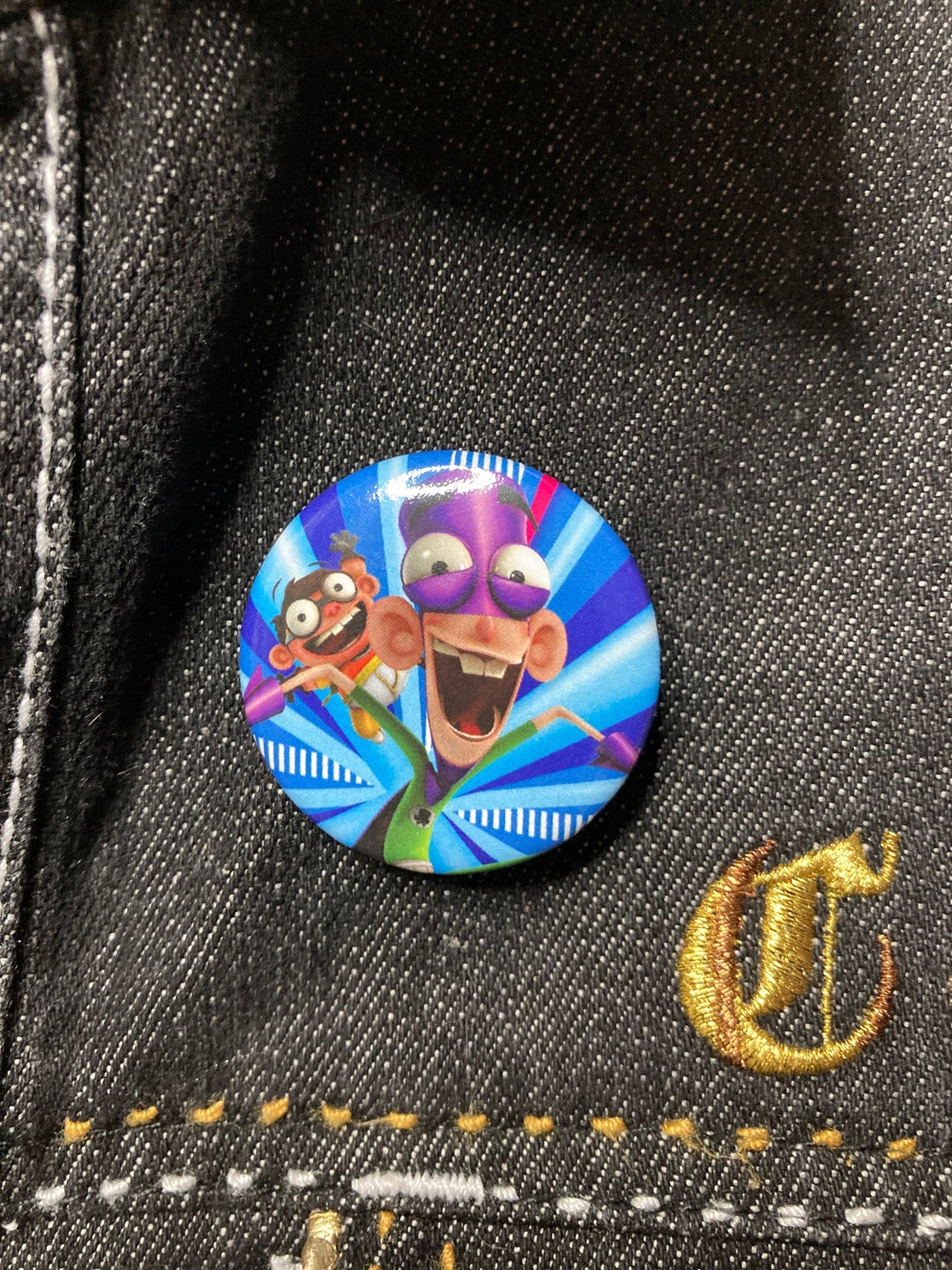 Handmade Nickelodeon Fanboy and Chum Chum 1.5" Pinback Button 2010s ...