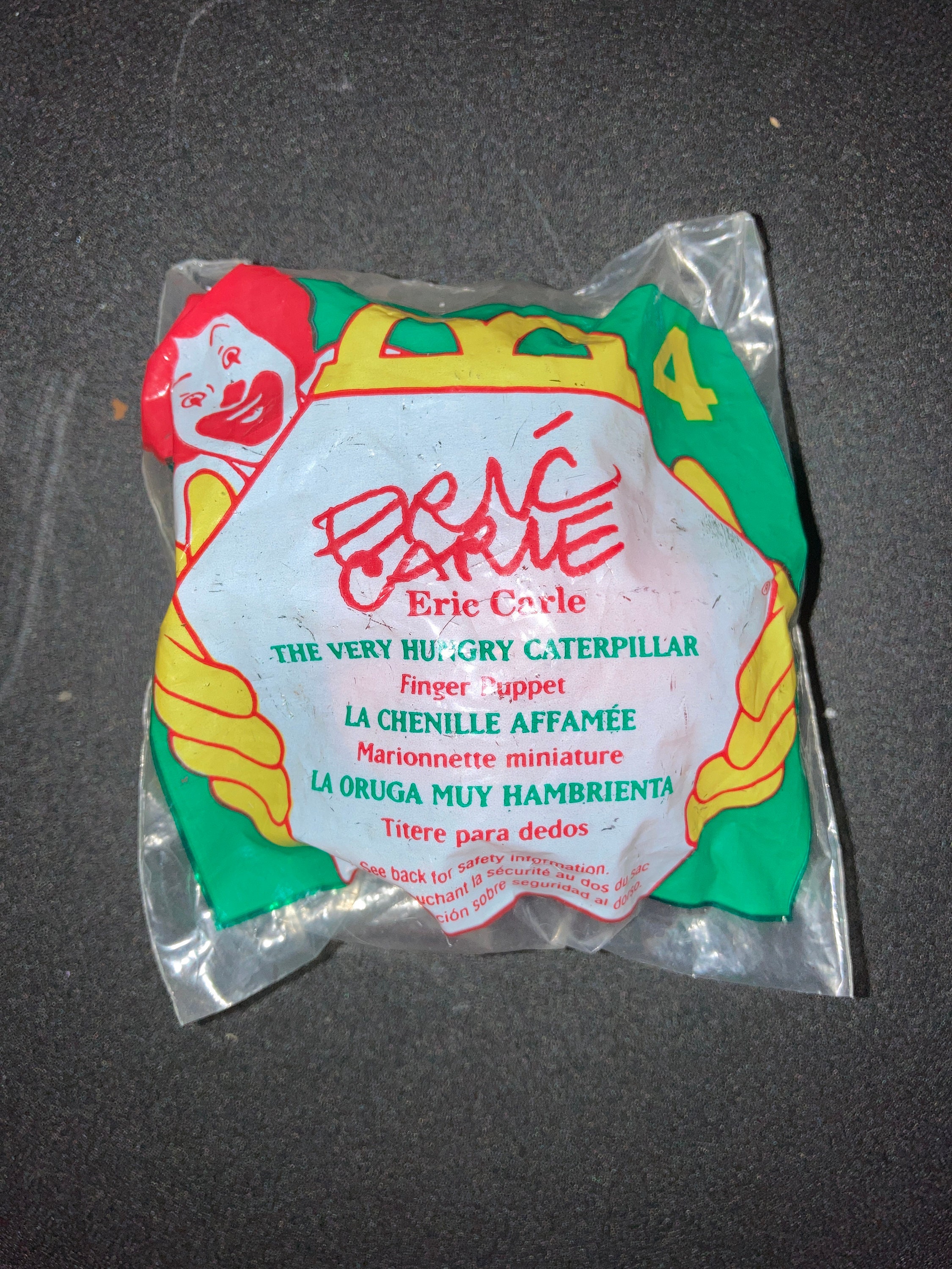 Vintage 1996 Mcdonald's Eric Carle the Very Hungry Caterpillar Finger ...