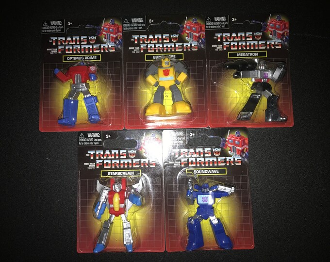 2022 Hasbro Transformers Miniature Figure Toys Set of 5 NIP Party ...