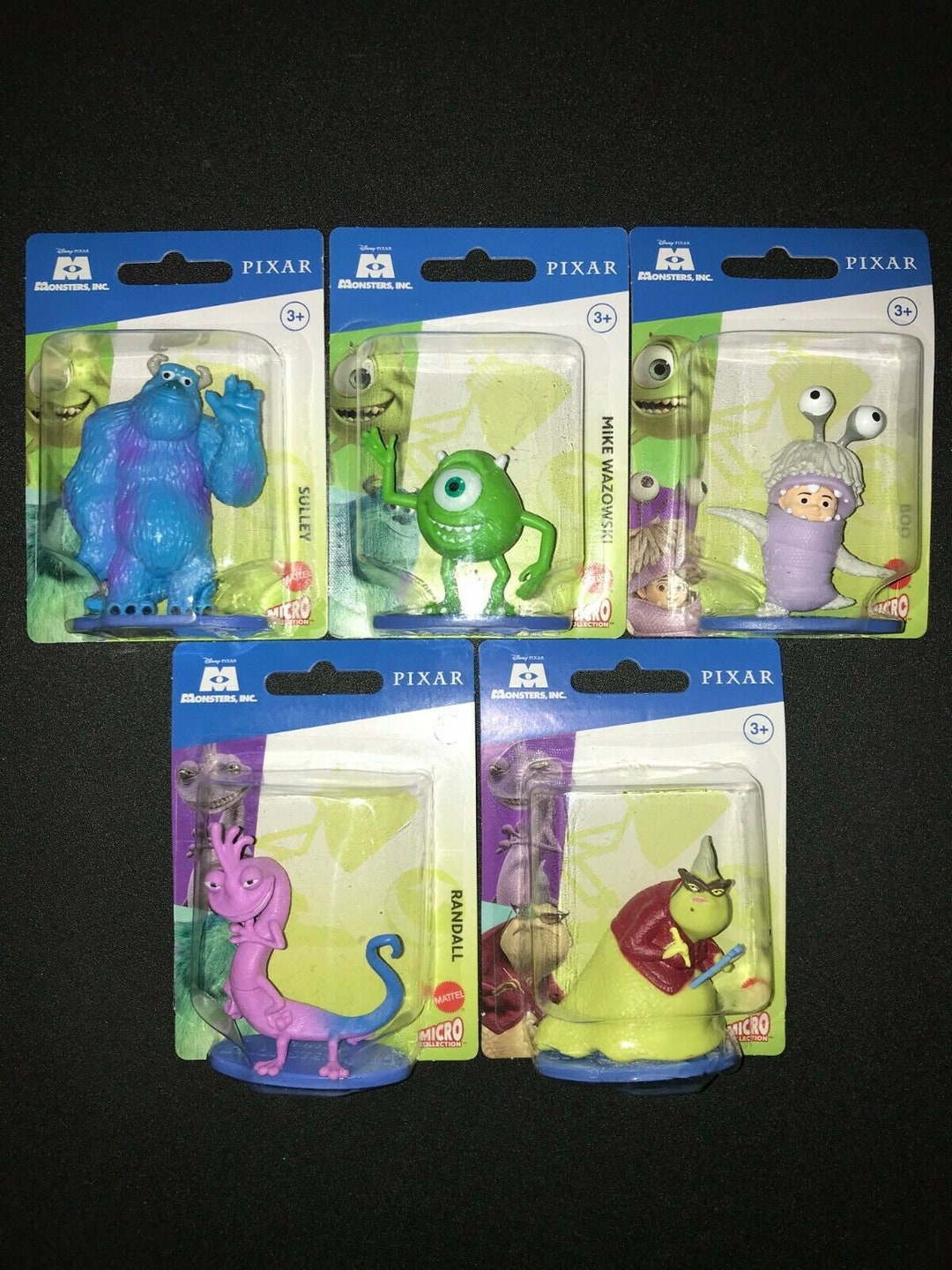 Mattel Micro Collection Disney Pixar Monsters Inc. Complete Set of 5 ...