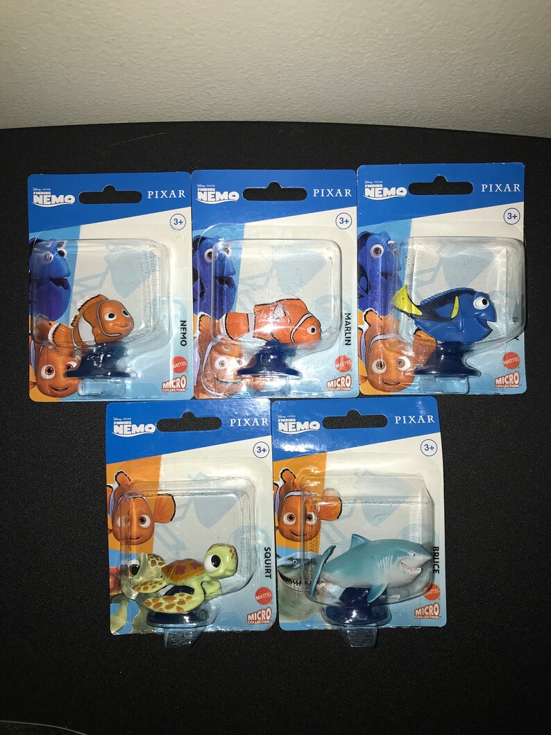 Mattel Micro Collection Disney Pixar Finding Nemo Complete Set of 5 New ...