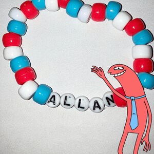 Handmade Adult Swim Smiling Friends Inspired Pony Bead Bracelets Kandi ...