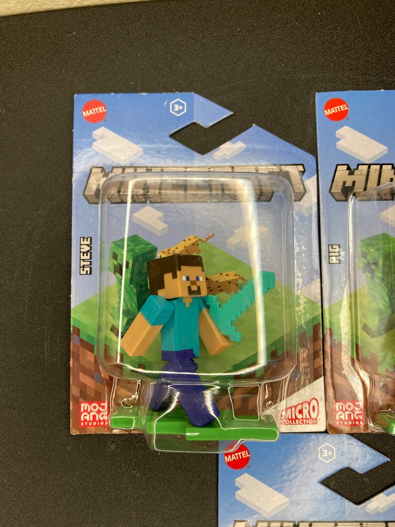 Mojang Minecraft Mattel Micro Collection Figures Complete Set of 5 New ...