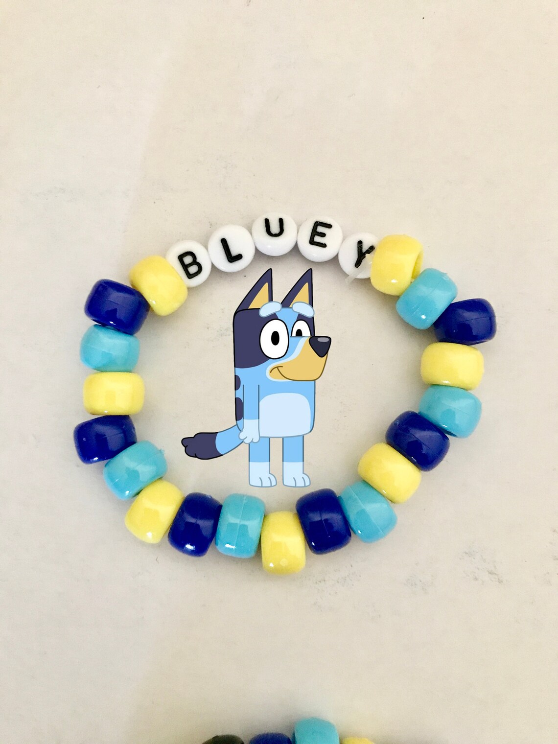 Bluey Inspired Pony Bead Bracelets Bluey Bingo Bandit Chilli - Etsy UK