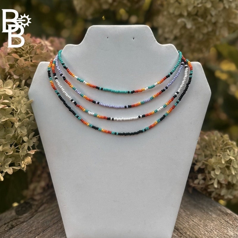 Western Beaded Necklace - Etsy
