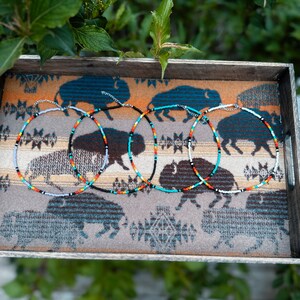 Western Beaded Necklaces 4 Colours Beaded Necklaces Seed Bead Necklace ...