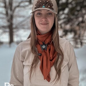 Tooled Wild Rag Slides | Wild Rag Slider | Scarf Slide | Leather Scarf ...