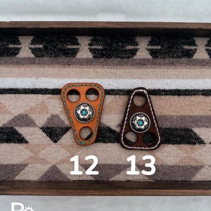 Tooled Wild Rag Slides | Wild Rag Slider | Scarf Slide | Leather Scarf ...