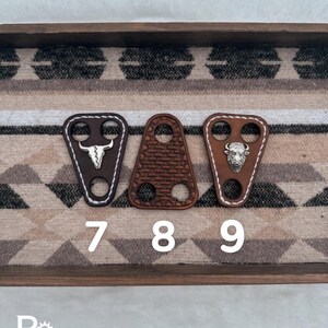 Tooled Wild Rag Slides | Wild Rag Slider | Scarf Slide | Leather Scarf ...