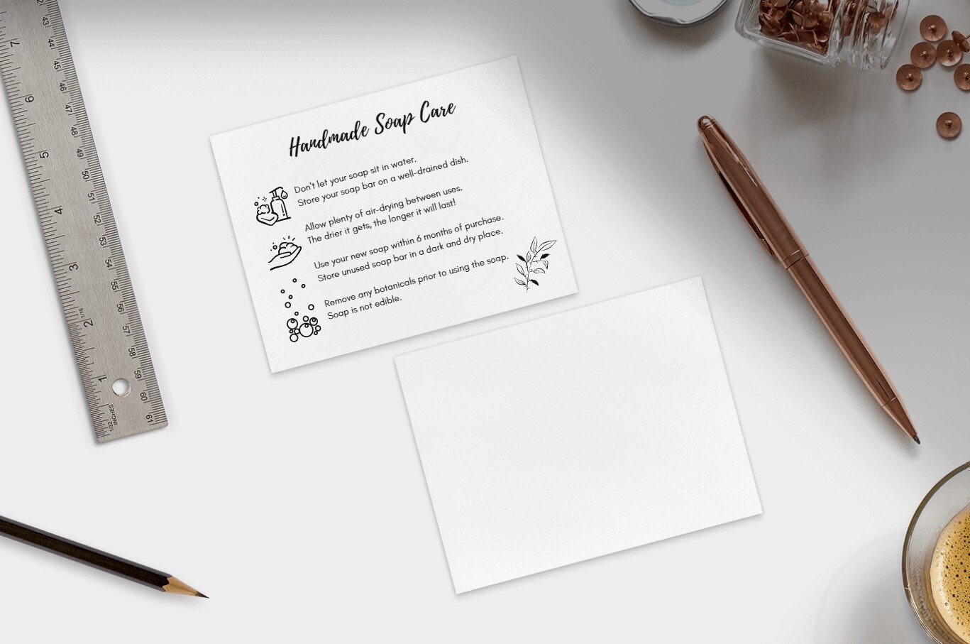 Soap Care Card, INSTANT DIGITAL DOWNLOAD, Printable Care Cards, Safety ...