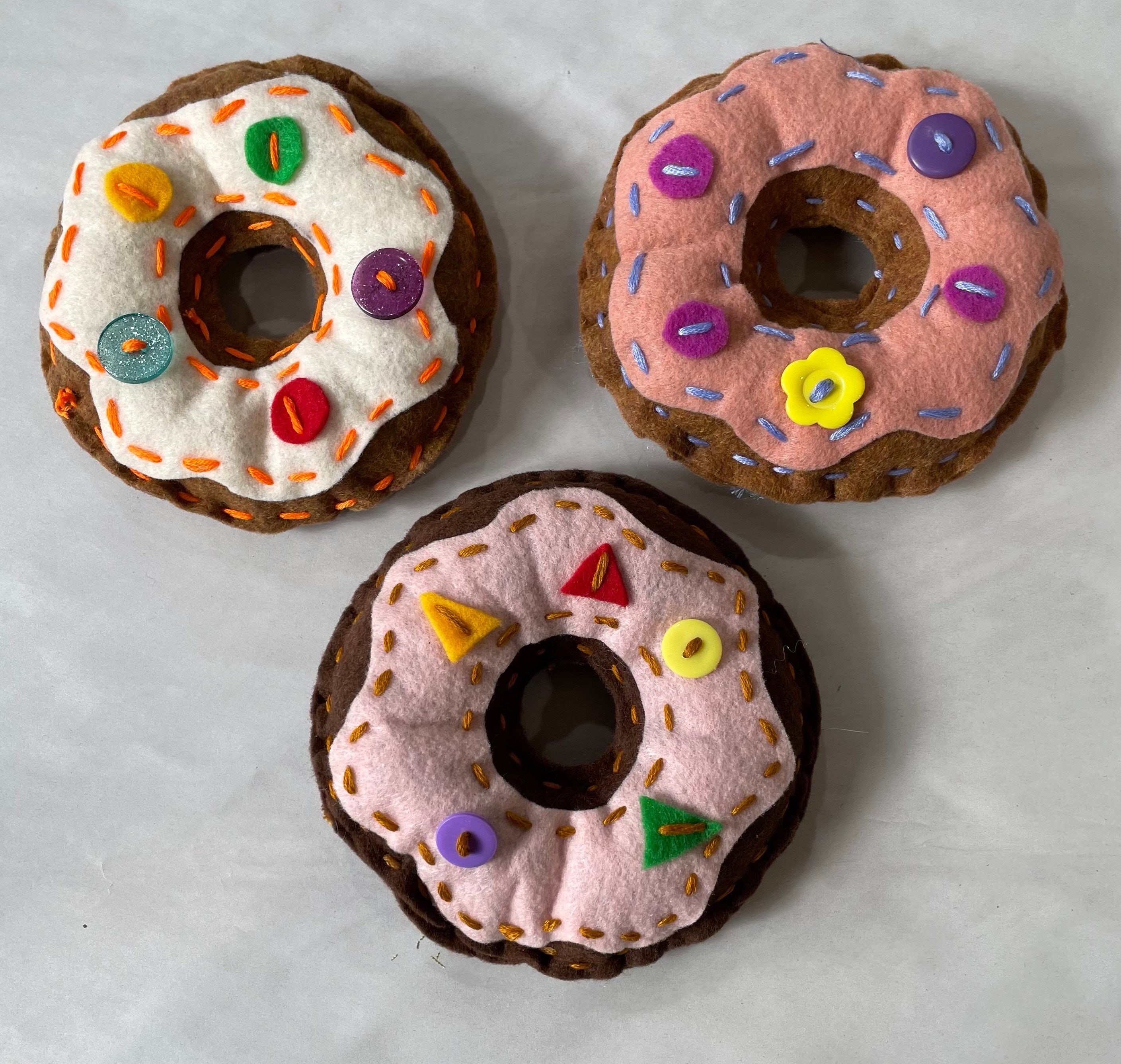 Tasty Pastry Frosted Donut Stuffie - Hand Sewing Kit With Video - Etsy