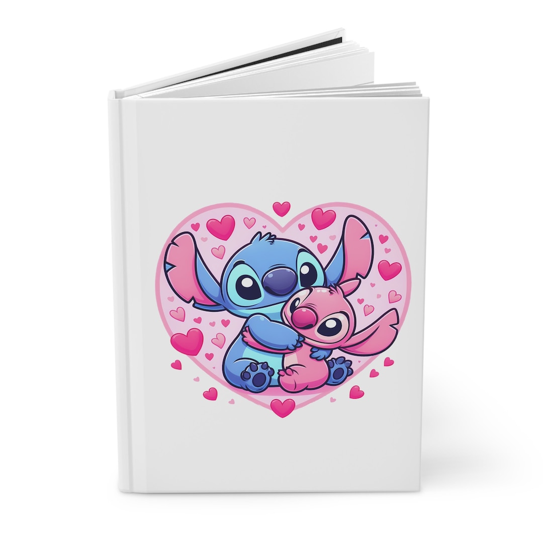 Stitch and Angel Hardcover Journal Matte - Etsy