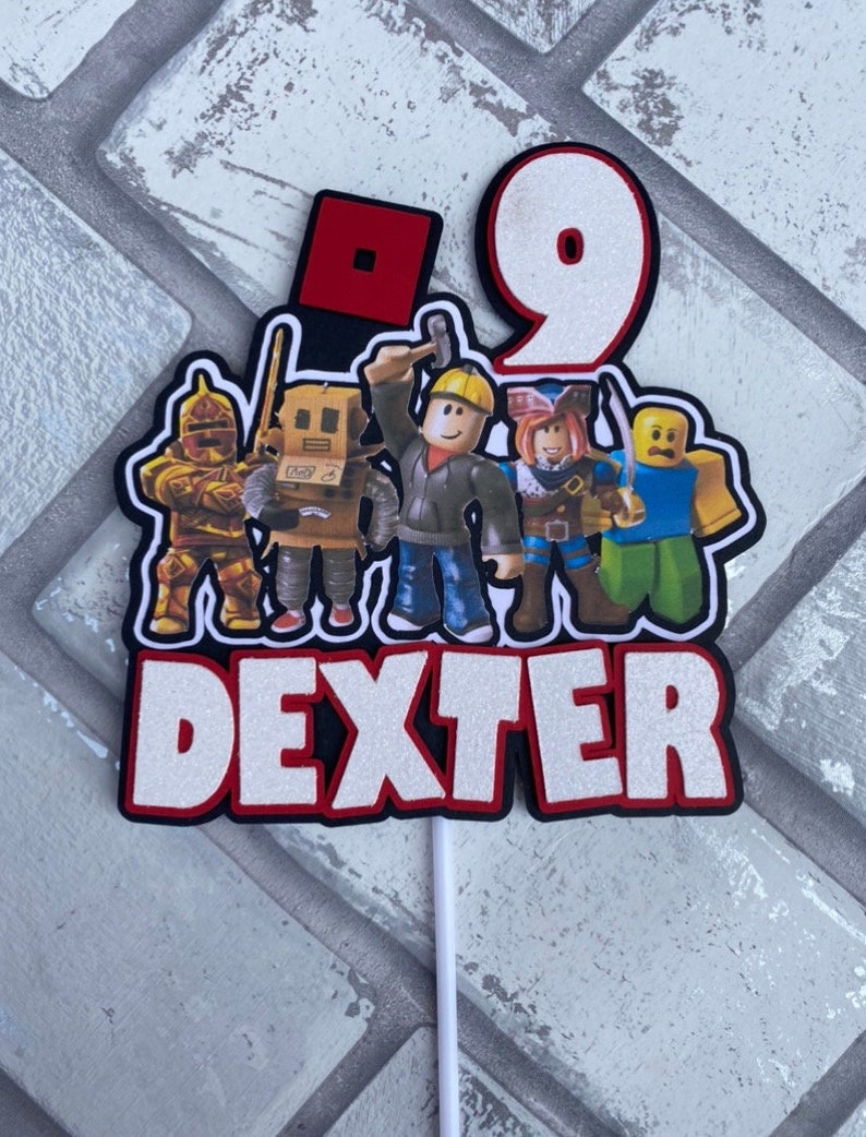 Roblox Cake Topper Personalised - Etsy UK