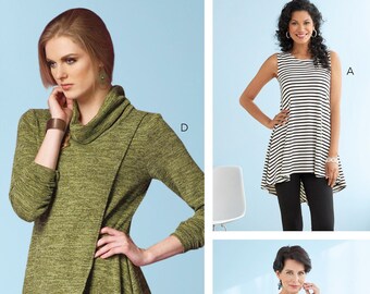 Butterick UNCUT Pattern 6486 Misses Tops Sizes XS-M or L-XXL - Etsy