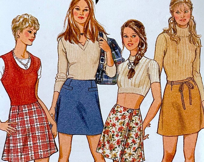 New Look 6322 UNCUT Pattern for Misses Skirts Sizes 6-16 Easy One Hour ...