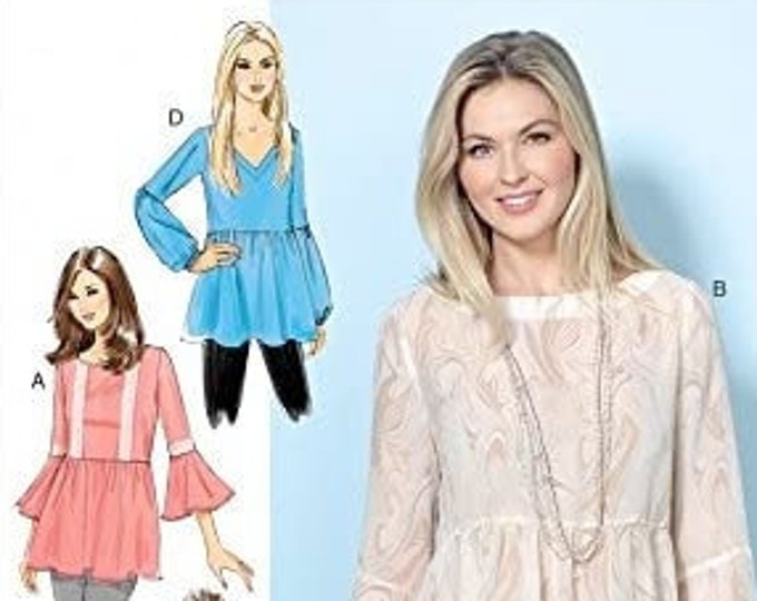 Butterick UNCUT Pattern 6486 Misses Tops Sizes XS-M or L-XXL - Etsy