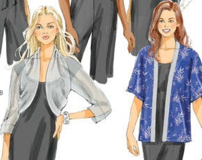 Butterick 5529 UNCUT Pattern for Misses Kimono Shrug Capelet Sizes XS-M ...