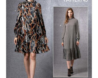 Vogue 9345 UNCUT Pattern for Dresses Sizes 6-14 or 14-22 - Etsy